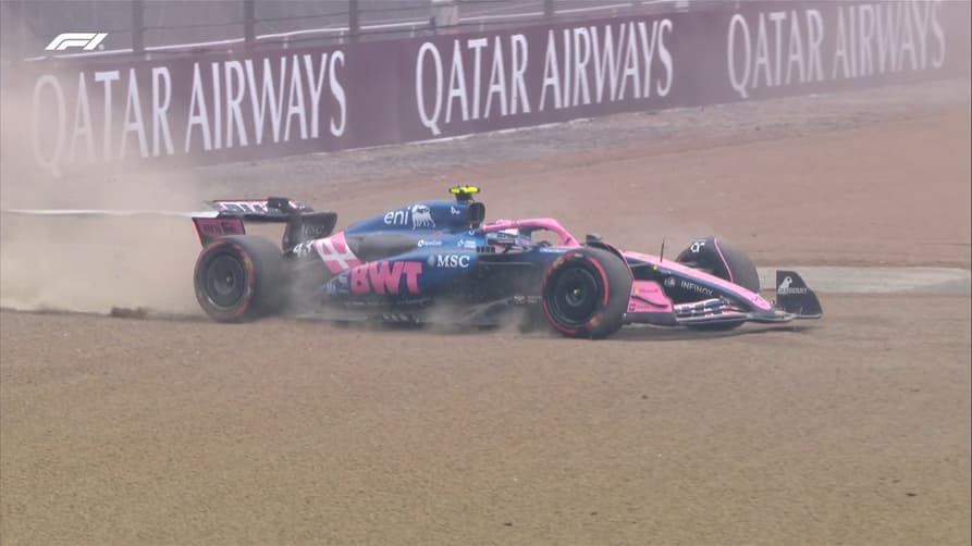 Video: Colapinto entra en trompo, golpea contra las protecciones y causa bandera roja en la Q1 ...