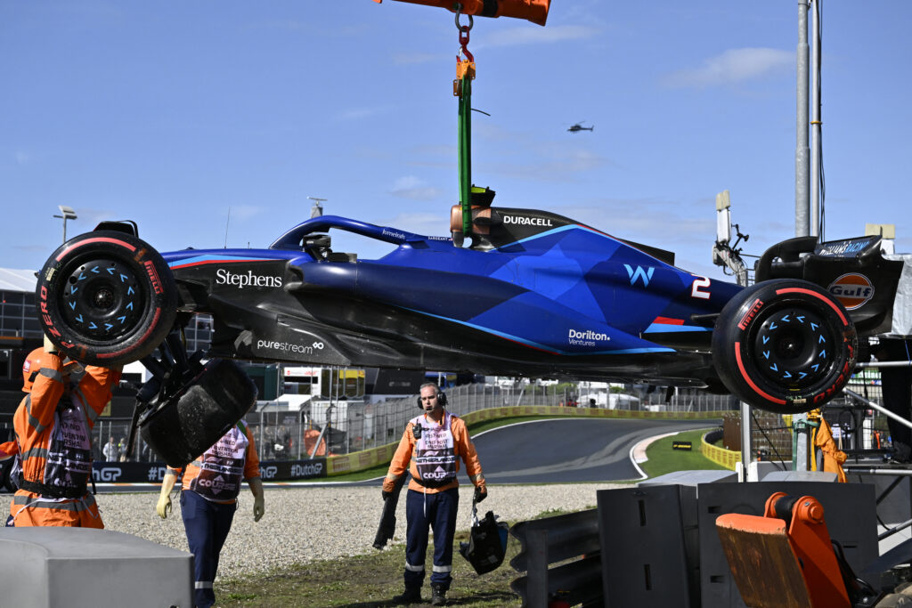 Sargeant lamenta el "error milimétrico" que provocó el accidente en Zandvoort - Noticia de F1 ...